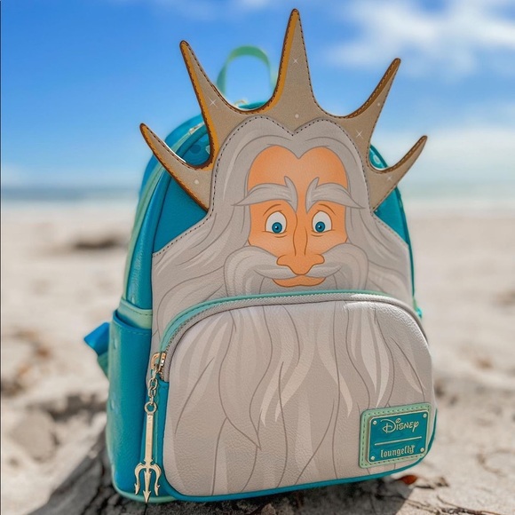 Loungefly | Bags | Loungefly Disney The Little Mermaid King Triton Mini ...